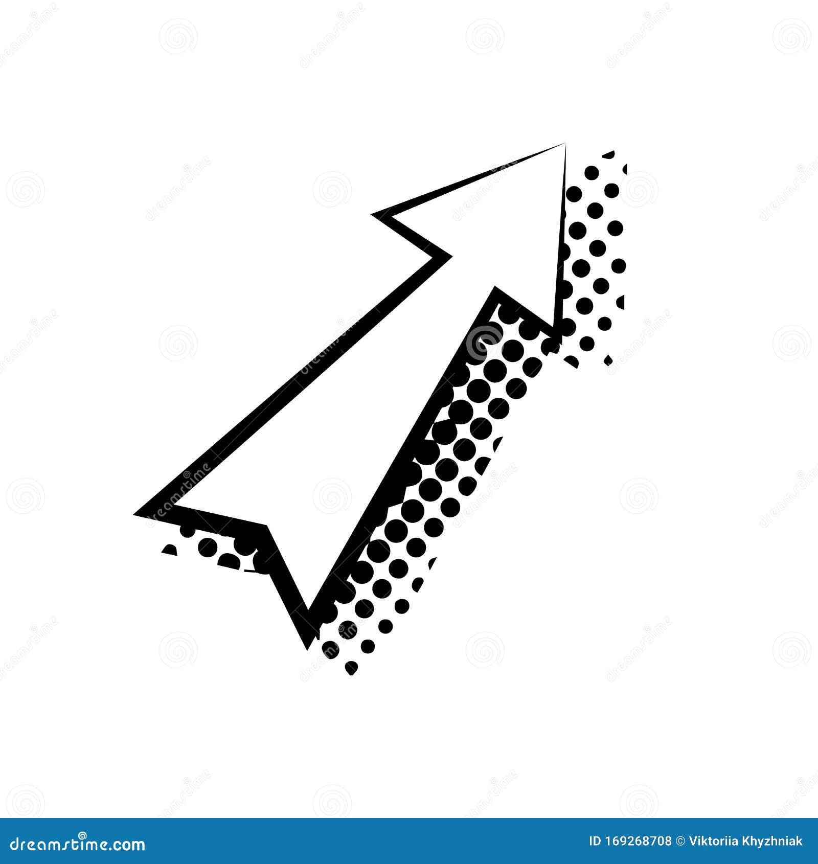 Sticker in the Form of an Arrow Vector Flat Isolated Stock Vector ...