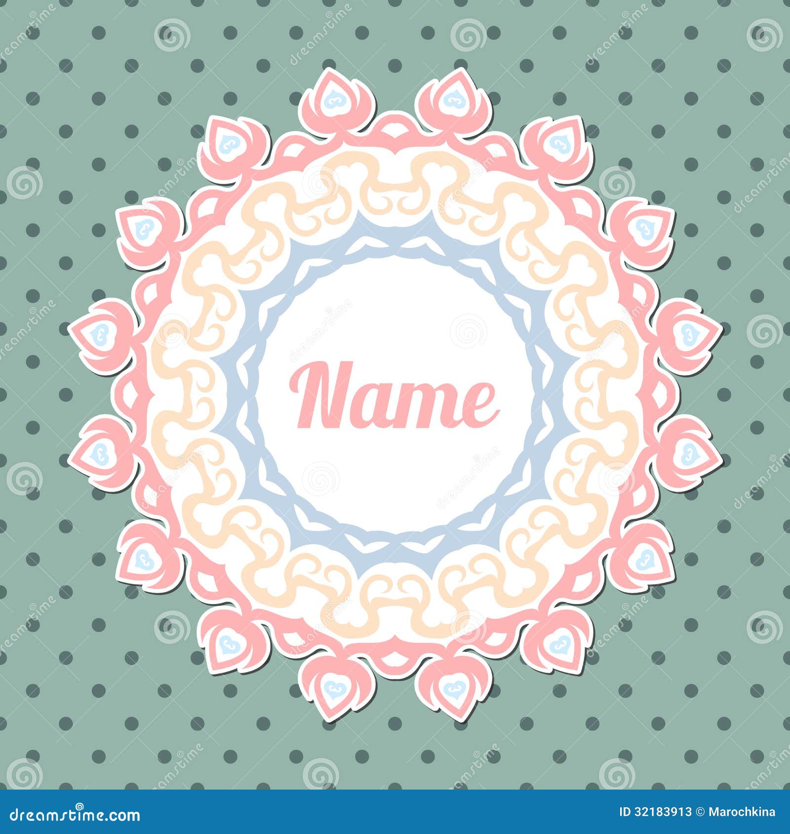 Sticker frame stock illustration. Illustration of ornaments - 32183913