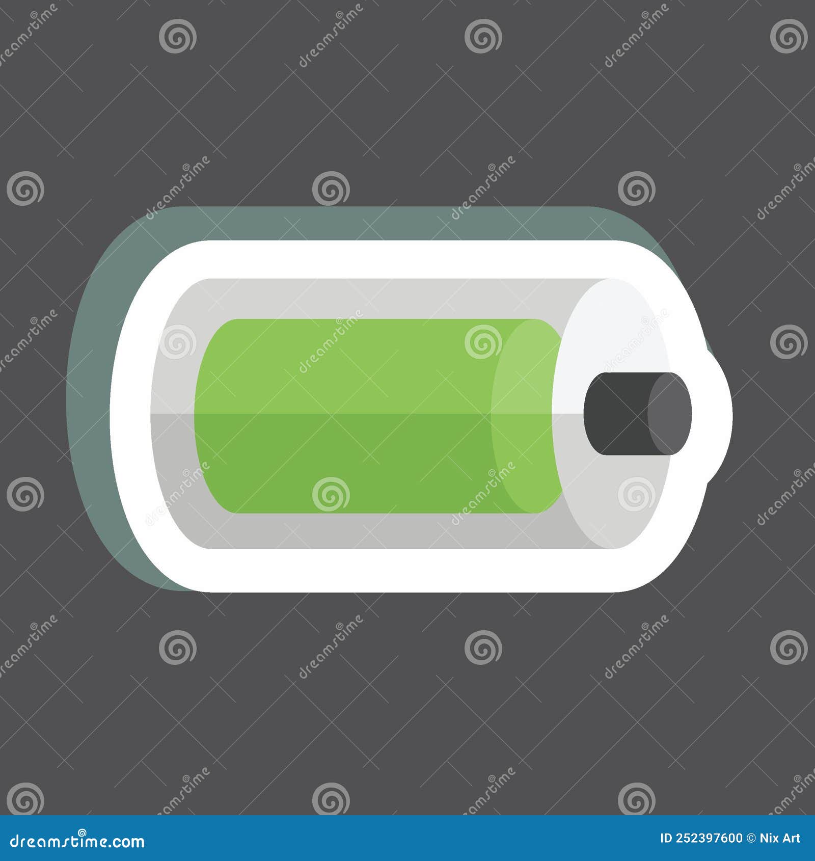 Sticker Full Battery. Suitable for Web Interface Symbol. Simple Design ...
