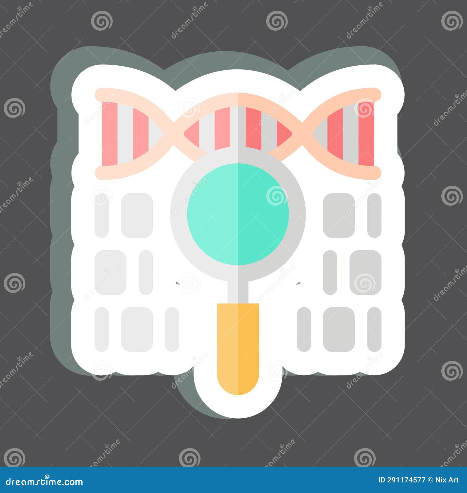 Sticker Genetic Code. Related To Biochemistry Symbol. Simple Design ...