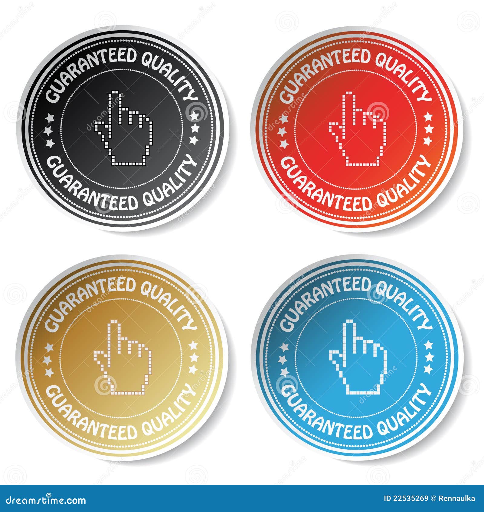 Sticker - Guaranteed Quality Label Stock Vector - Illustration of ...