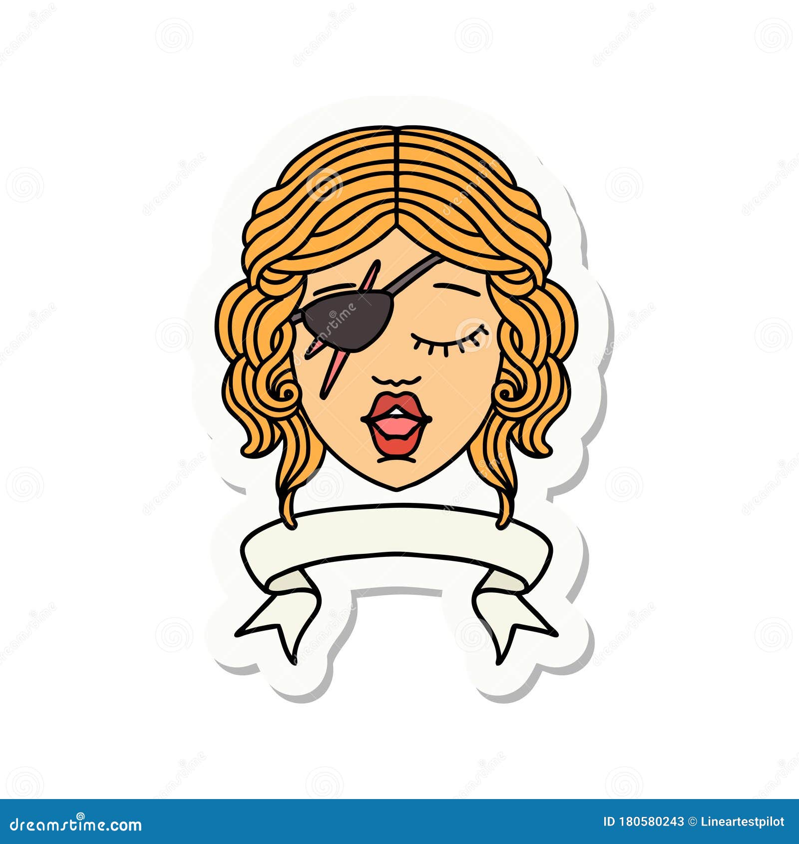 Orc Rogue Character Face Illustration | CartoonDealer.com #180626432