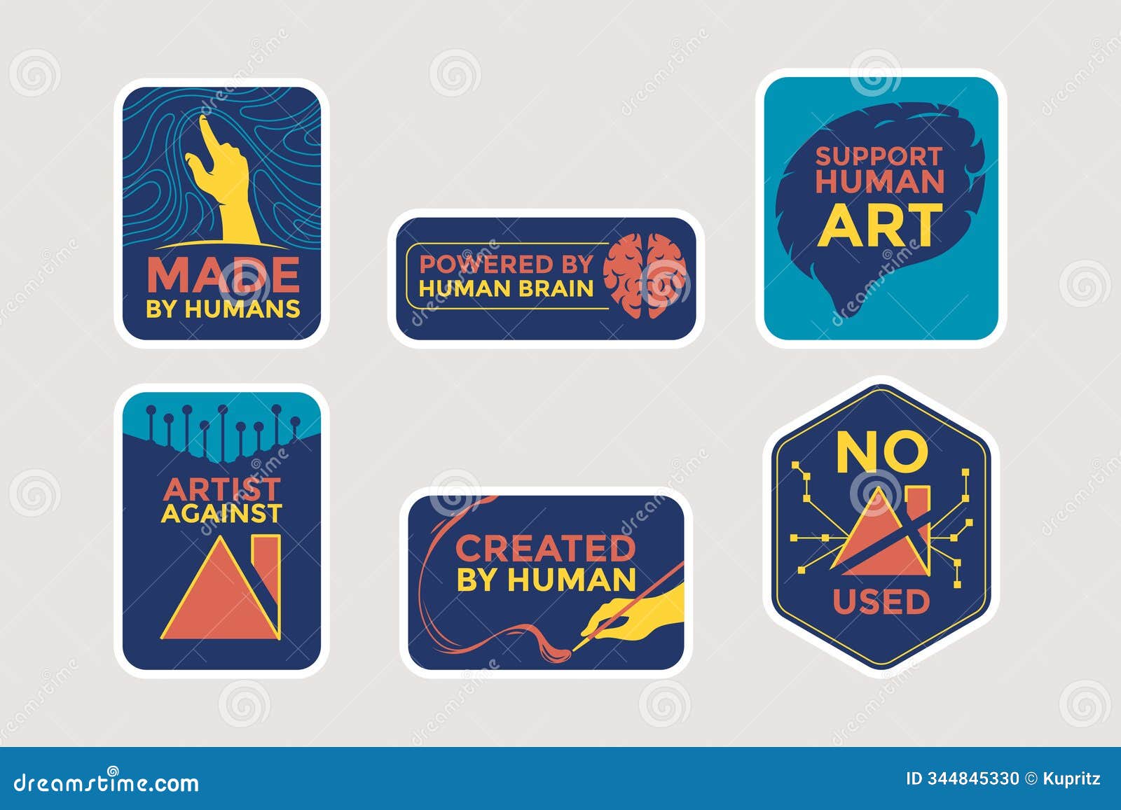 Do Not Use AI Tools. Artificial Intelegent is Not Allowed Sticker ...