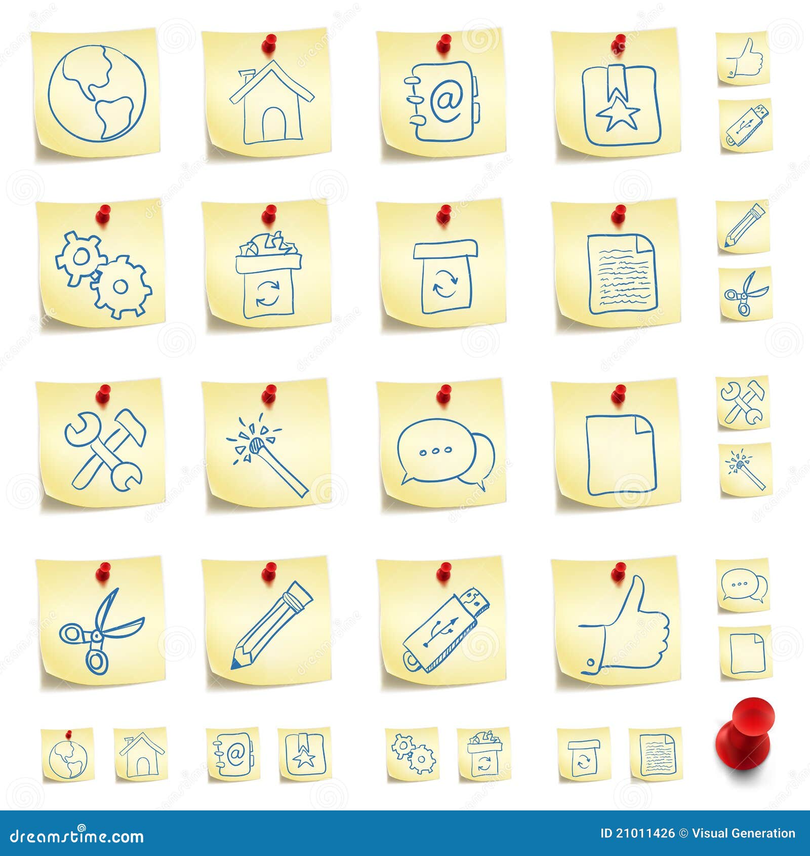 Sticker Icon Set stock vector. Illustration of message - 21011426