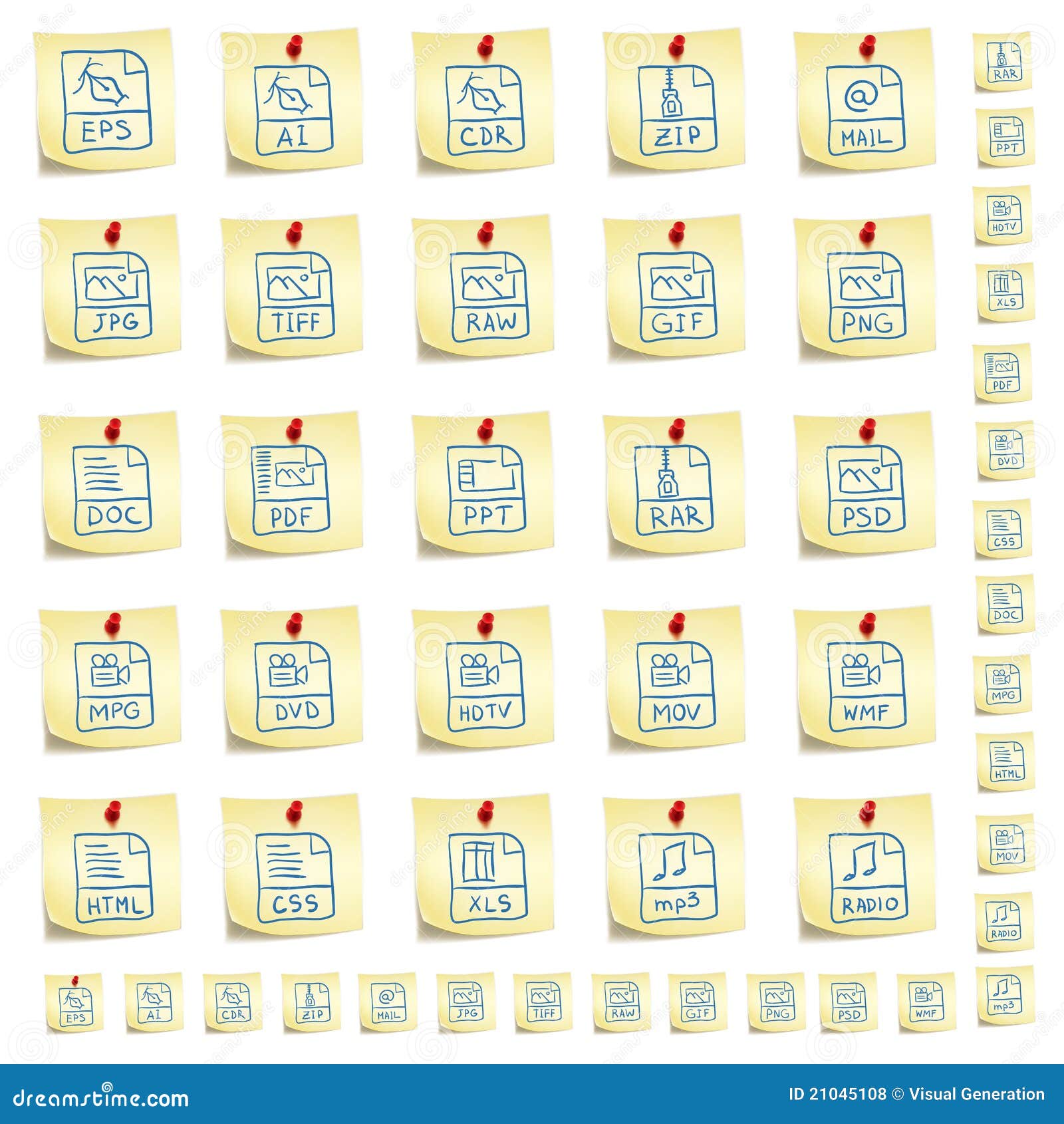 Sticker Icon Set stock vector. Illustration of reminder - 21045108