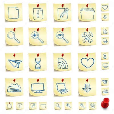 Sticker Icon Set stock vector. Illustration of business - 21046126