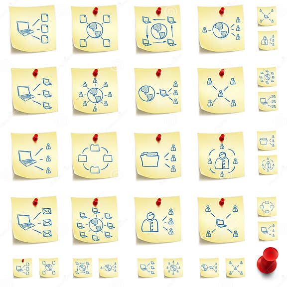 Sticker Icon Set stock vector. Illustration of drawing - 21057374