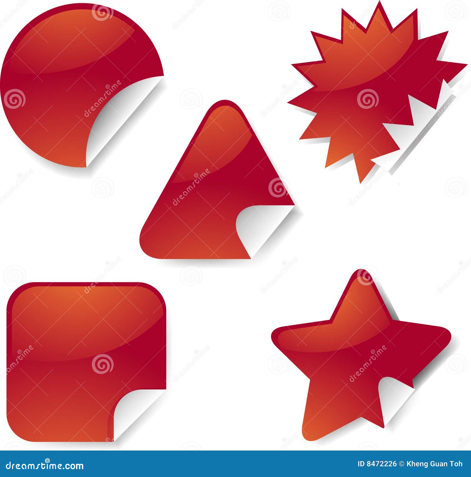 Sticker icon set stock illustration. Illustration of triangle - 8472226
