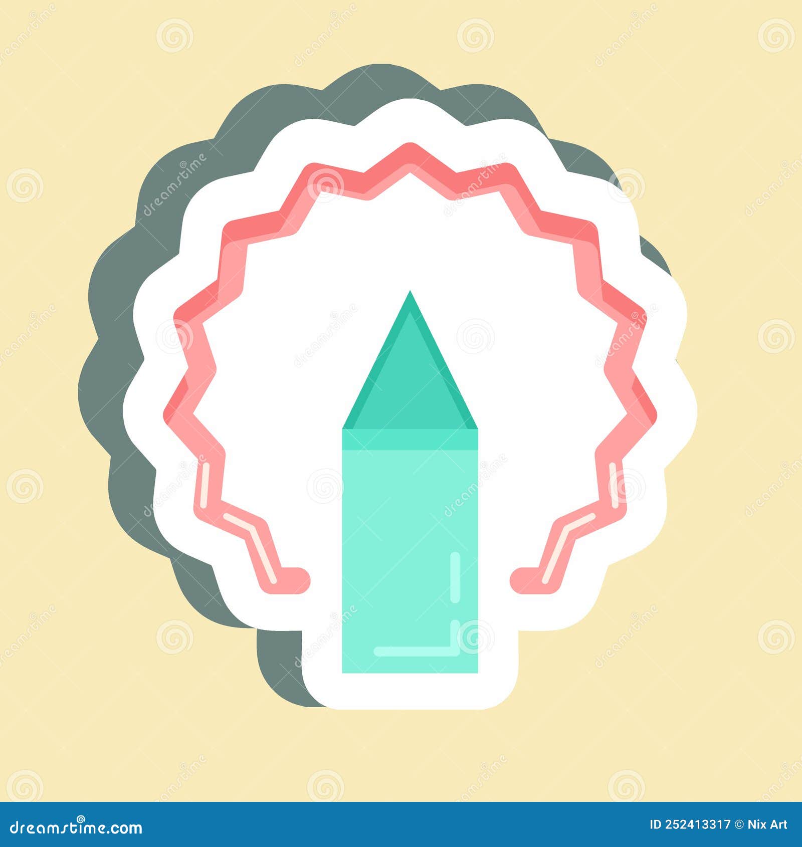 Sticker Idea. Suitable for Branding Symbol. Simple Design Editable ...