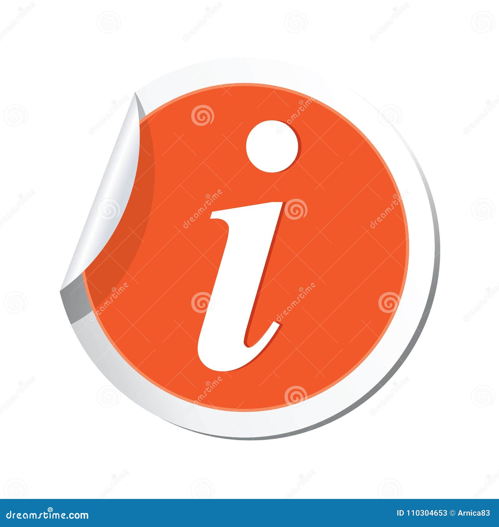 Sticker with Information Icon Stock Vector - Illustration of navigation ...