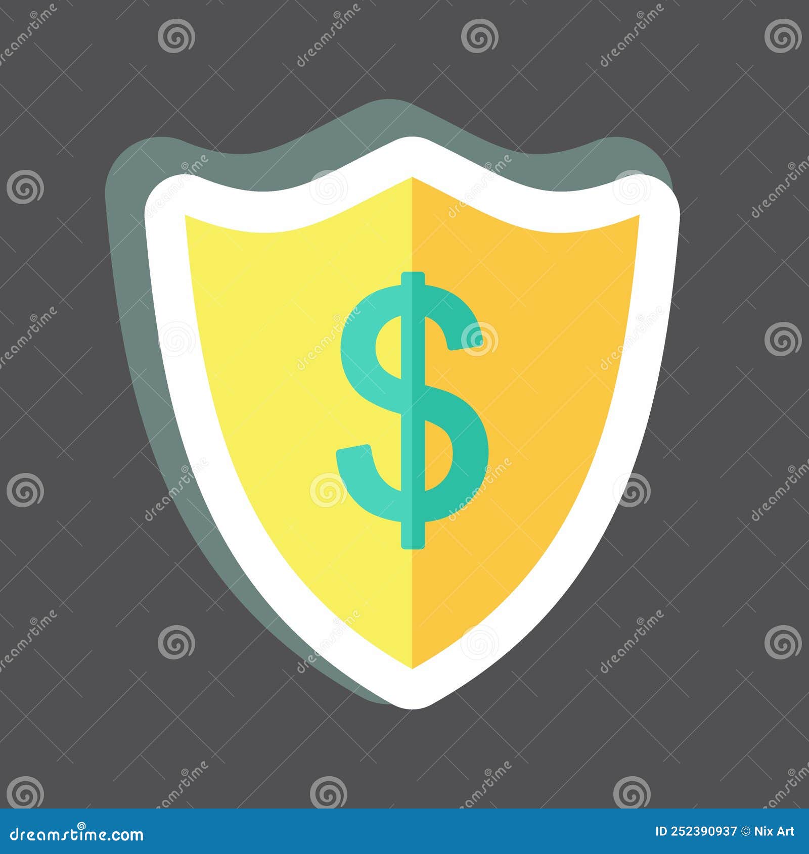 Sticker Insurance. Suitable for Education Symbol. Simple Design ...