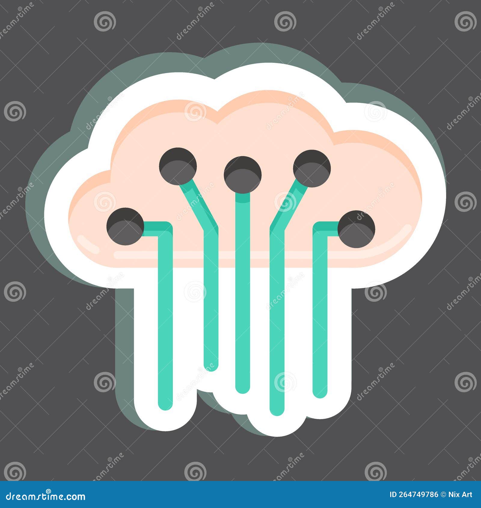 Sticker Internet of Things. Related To Machine Learning Symbol. Simple ...