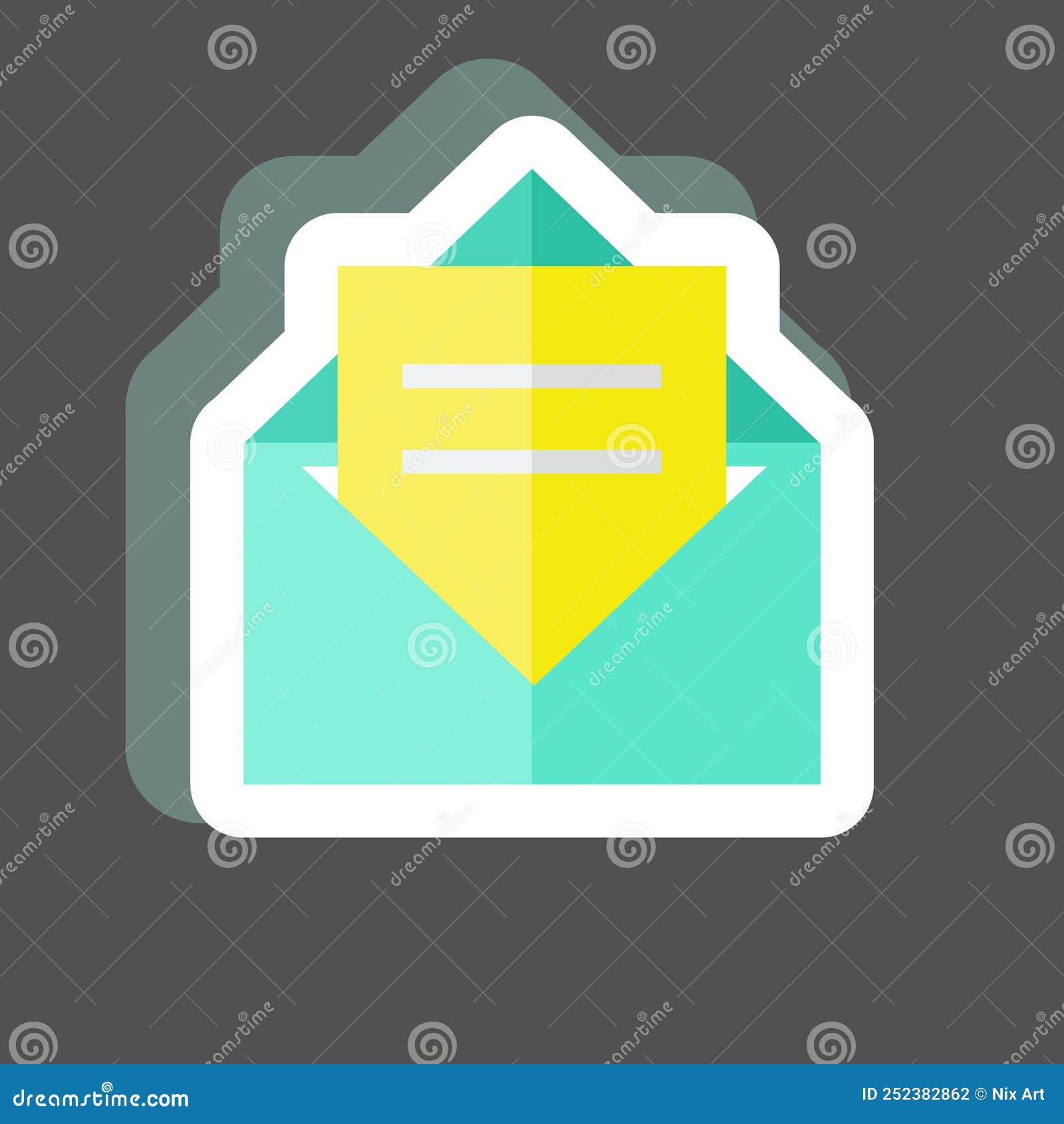 Sticker Invitation. Suitable for Party Symbol. Simple Design Editable ...