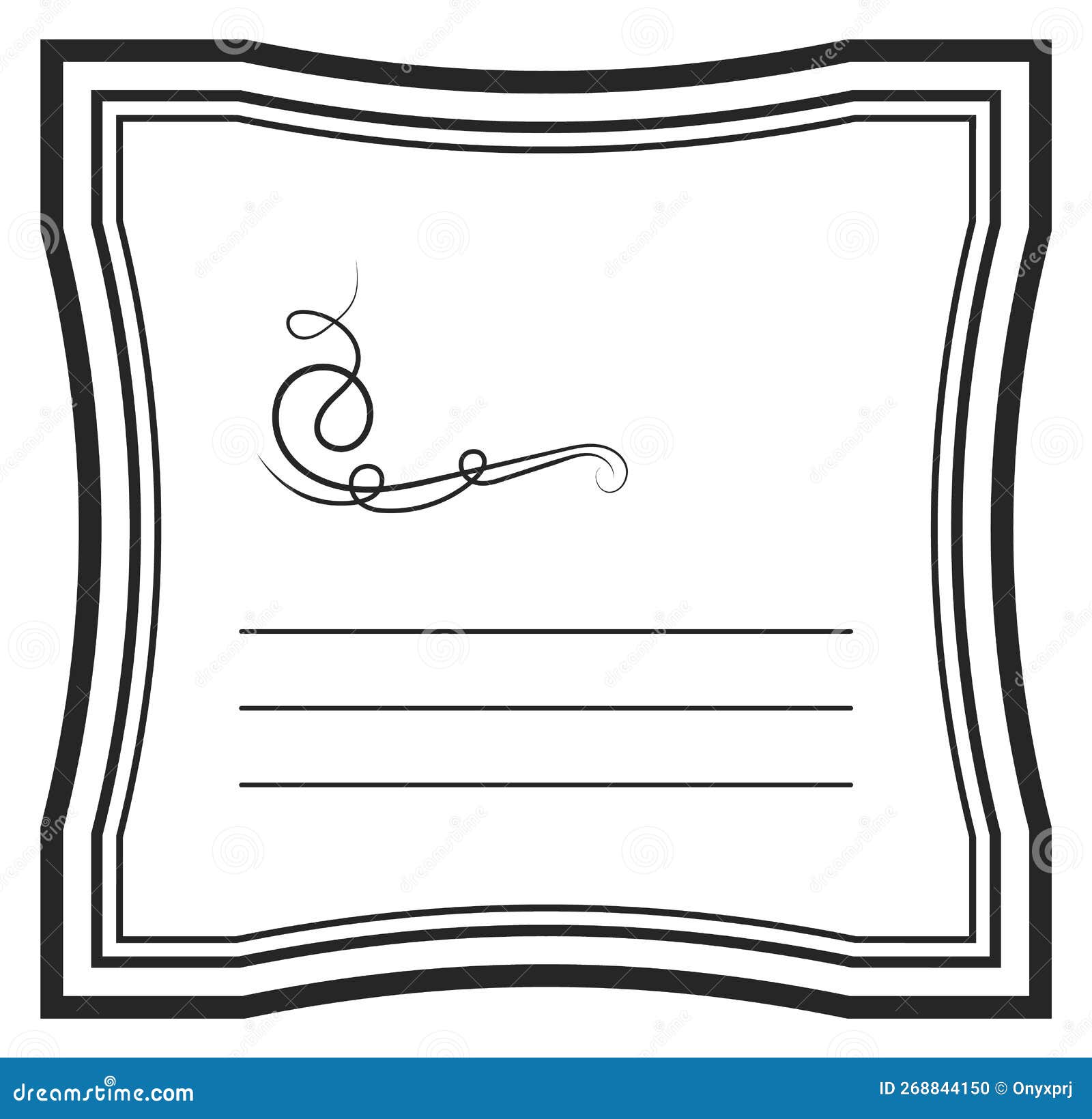 Sticker Label. Empty Text Template Stock Vector - Illustration of ...