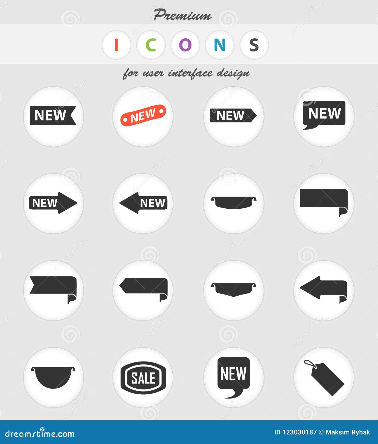 Sticker and label icon set stock vector. Illustration of circle - 123030187