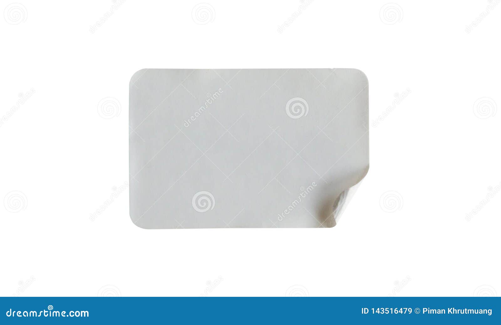 Sticker Label Isolated on White Background Stock Image - Image of curl ...
