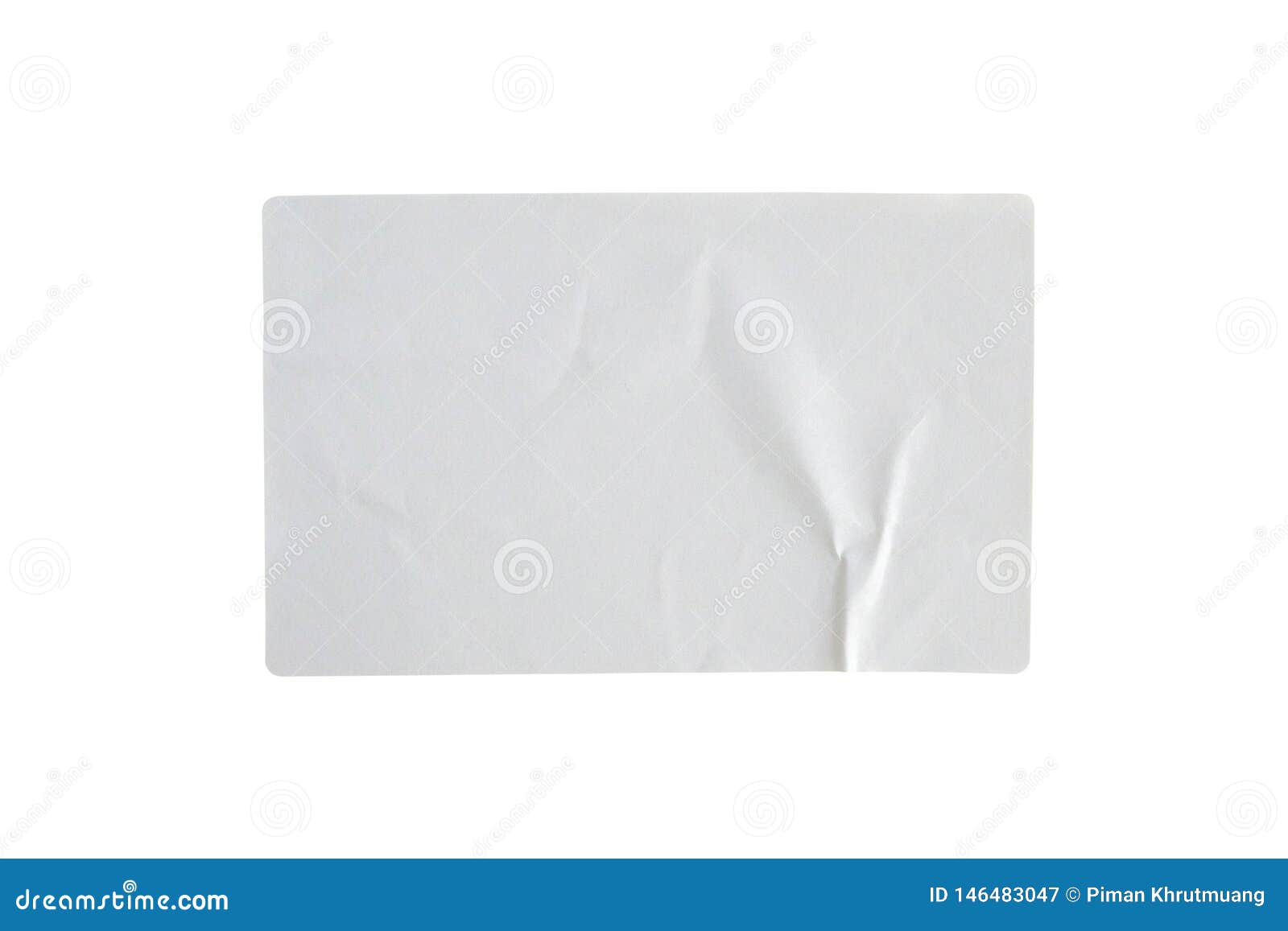 Sticker Label Isolated on White Background Stock Image - Image of peel ...