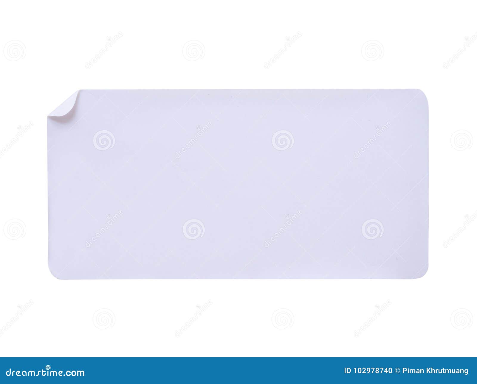 Sticker Label Isolated on White Background Stock Photo - Image of paper ...