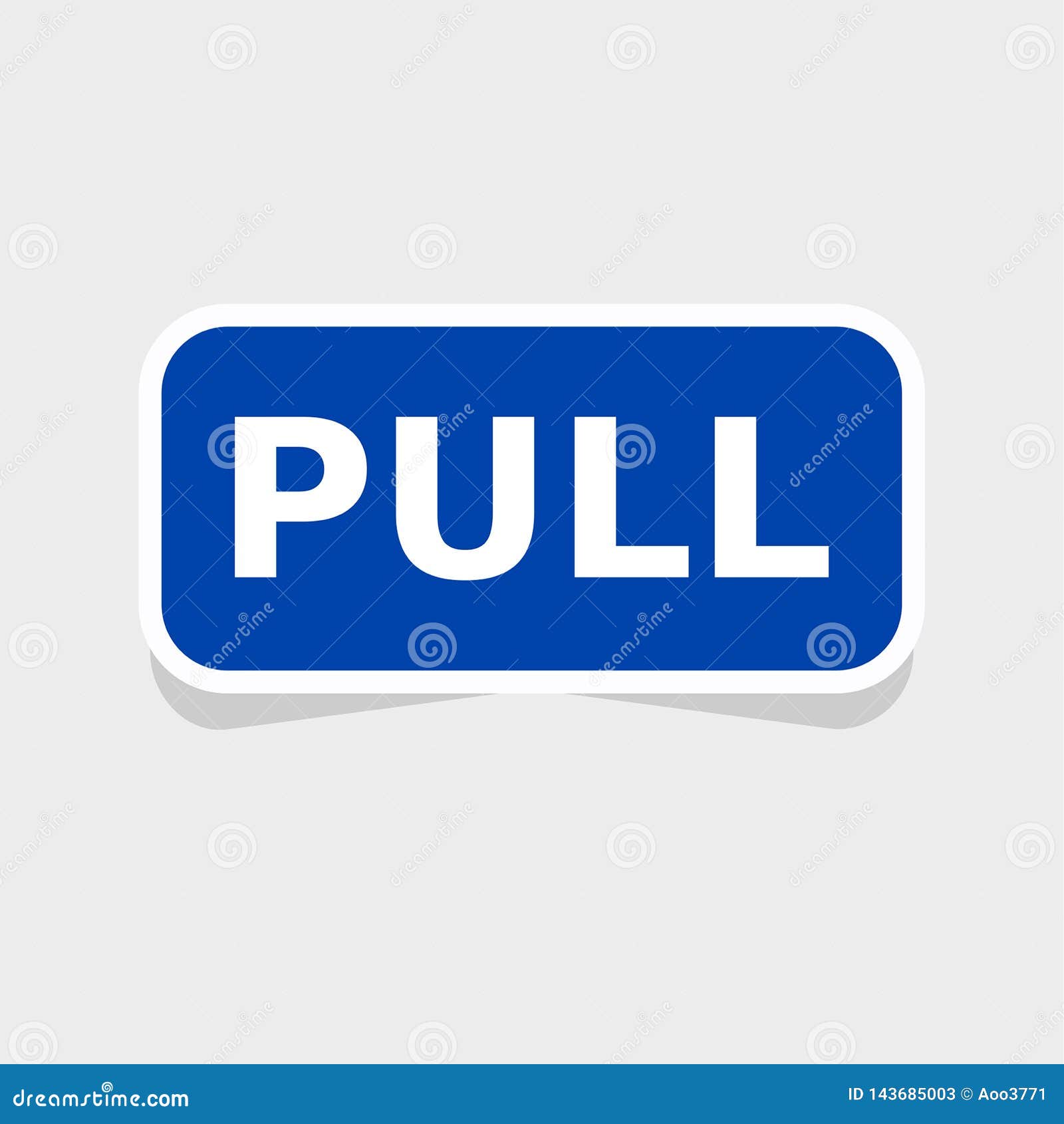Sticker label pull stock vector. Illustration of sticker - 143685003