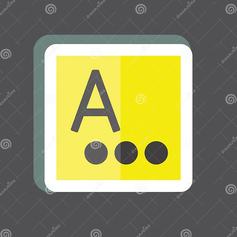 Sticker Language & Input. Suitable for Mobile Apps Symbol. Simple ...