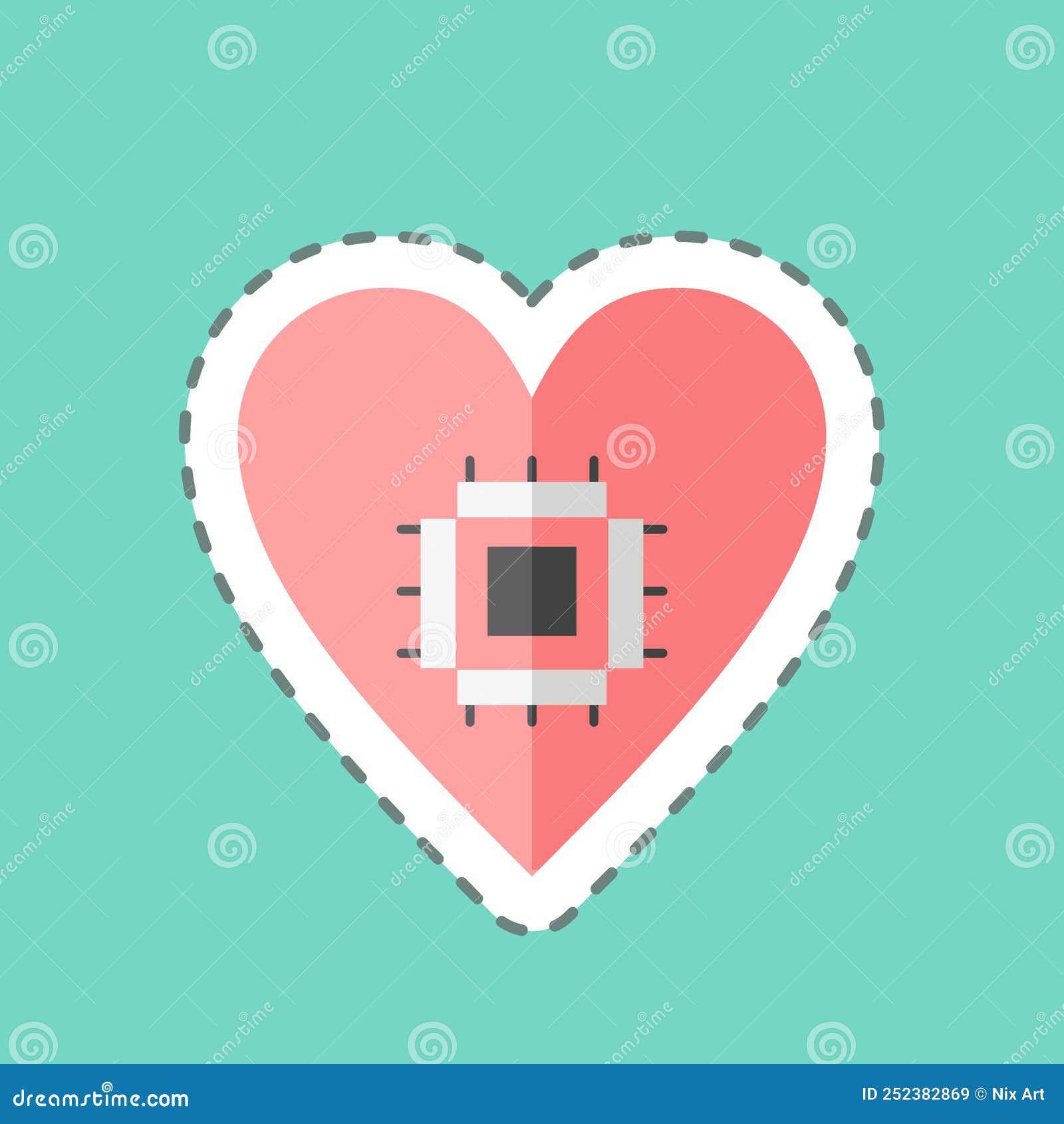 Sticker Line Cut Affective Computing. Suitable for Data Analytics ...