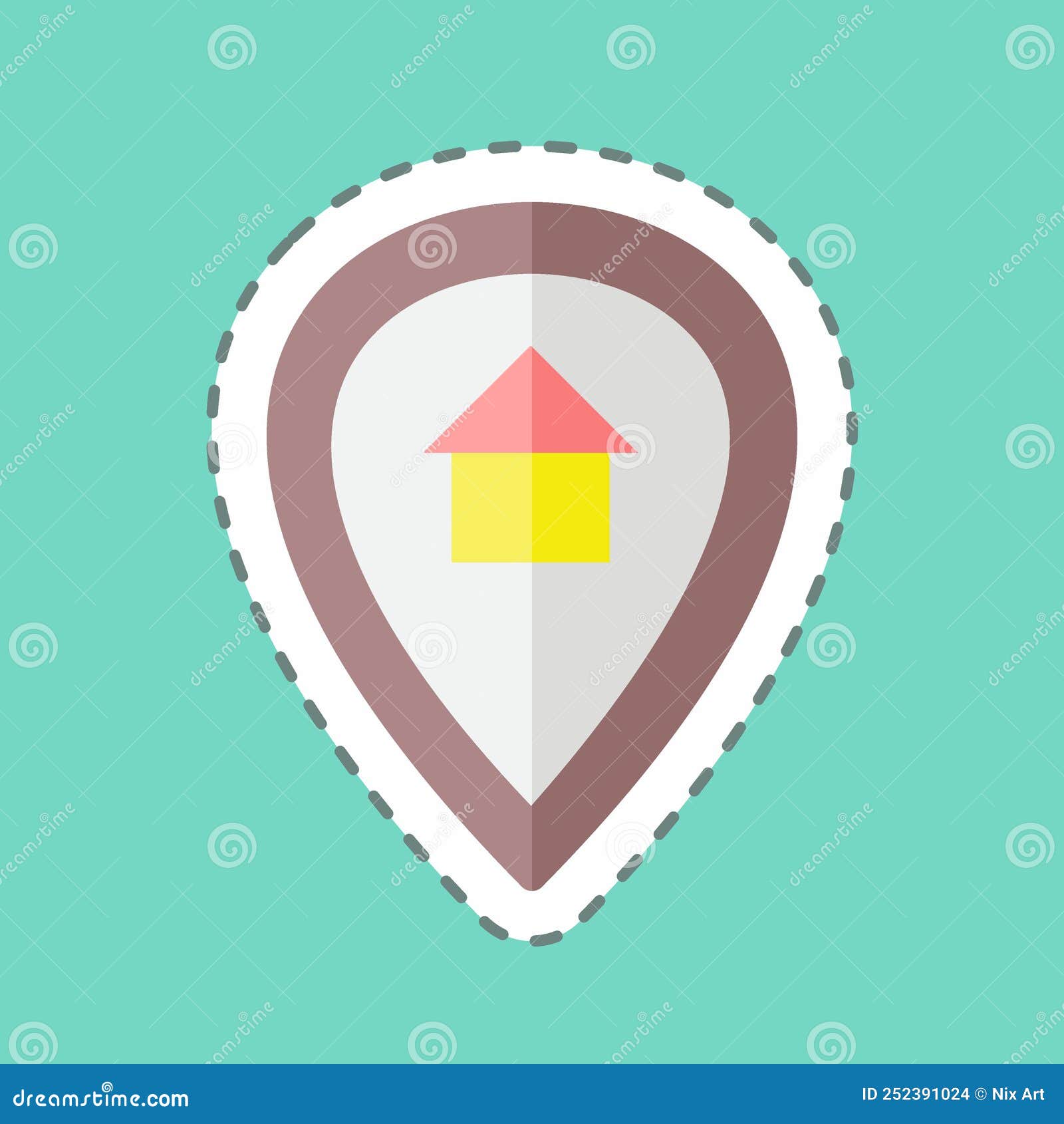 Sticker Line Cut Communities. Suitable for Community Symbol. Simple ...