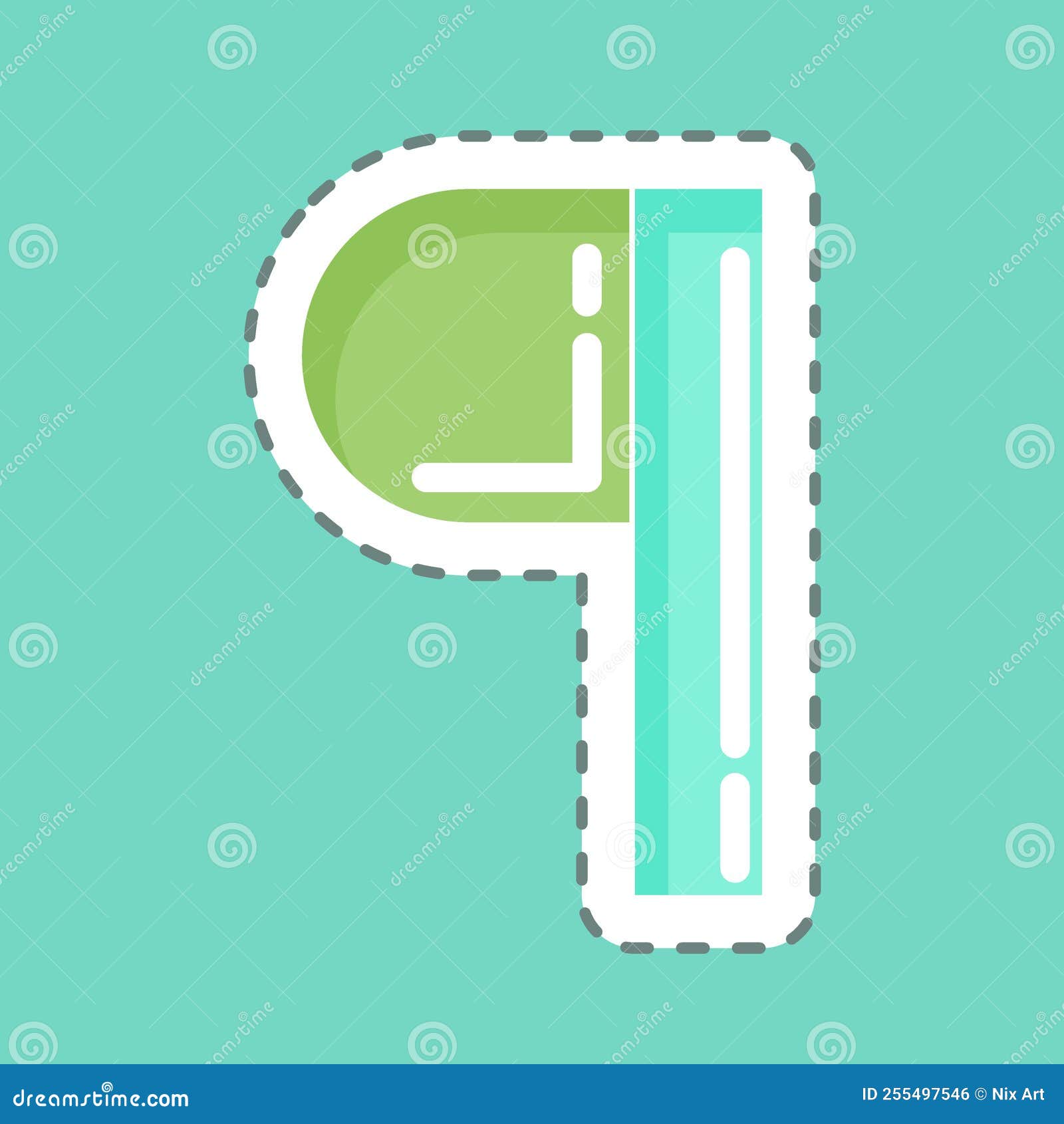 Sticker Line Cut Paragraph. Related To Graphic Design Tools Symbol ...