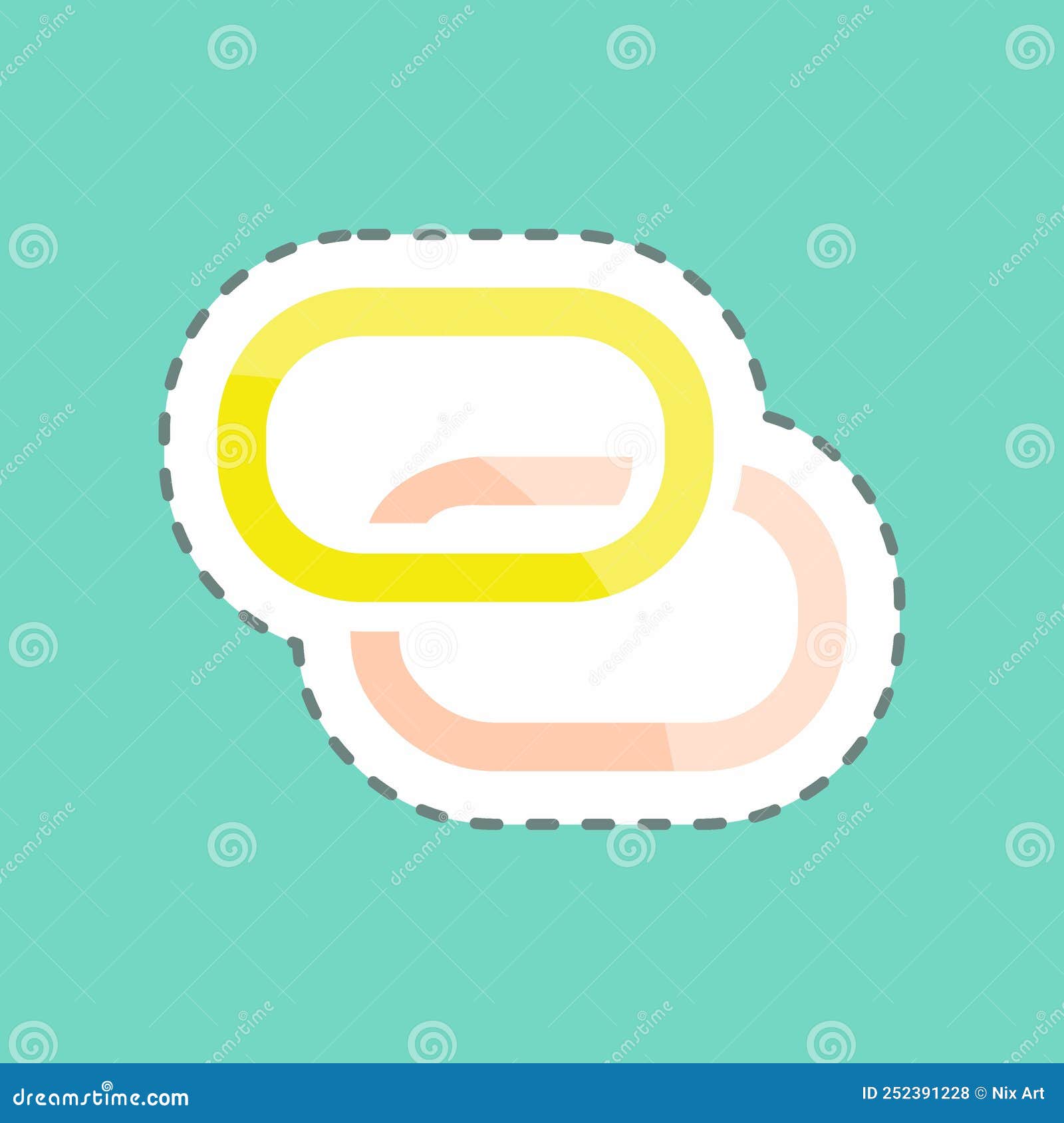 Sticker Line Cut Personal Hotspot. Suitable for Mobile Apps Symbol ...