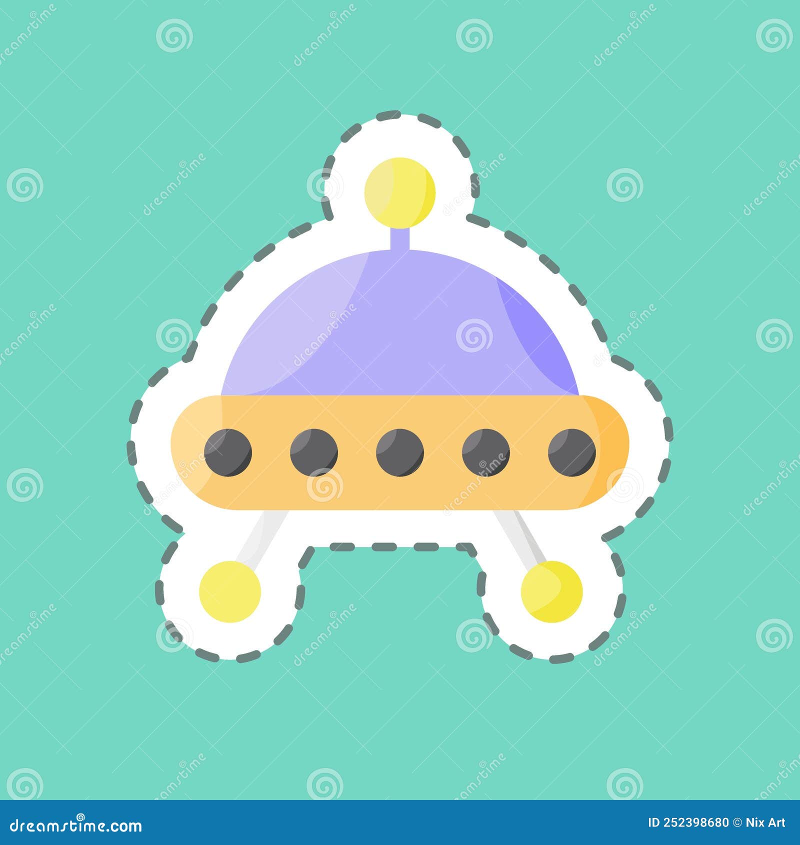 Sticker Line Cut Space Shuttle. Suitable for Education Symbol. Simple ...