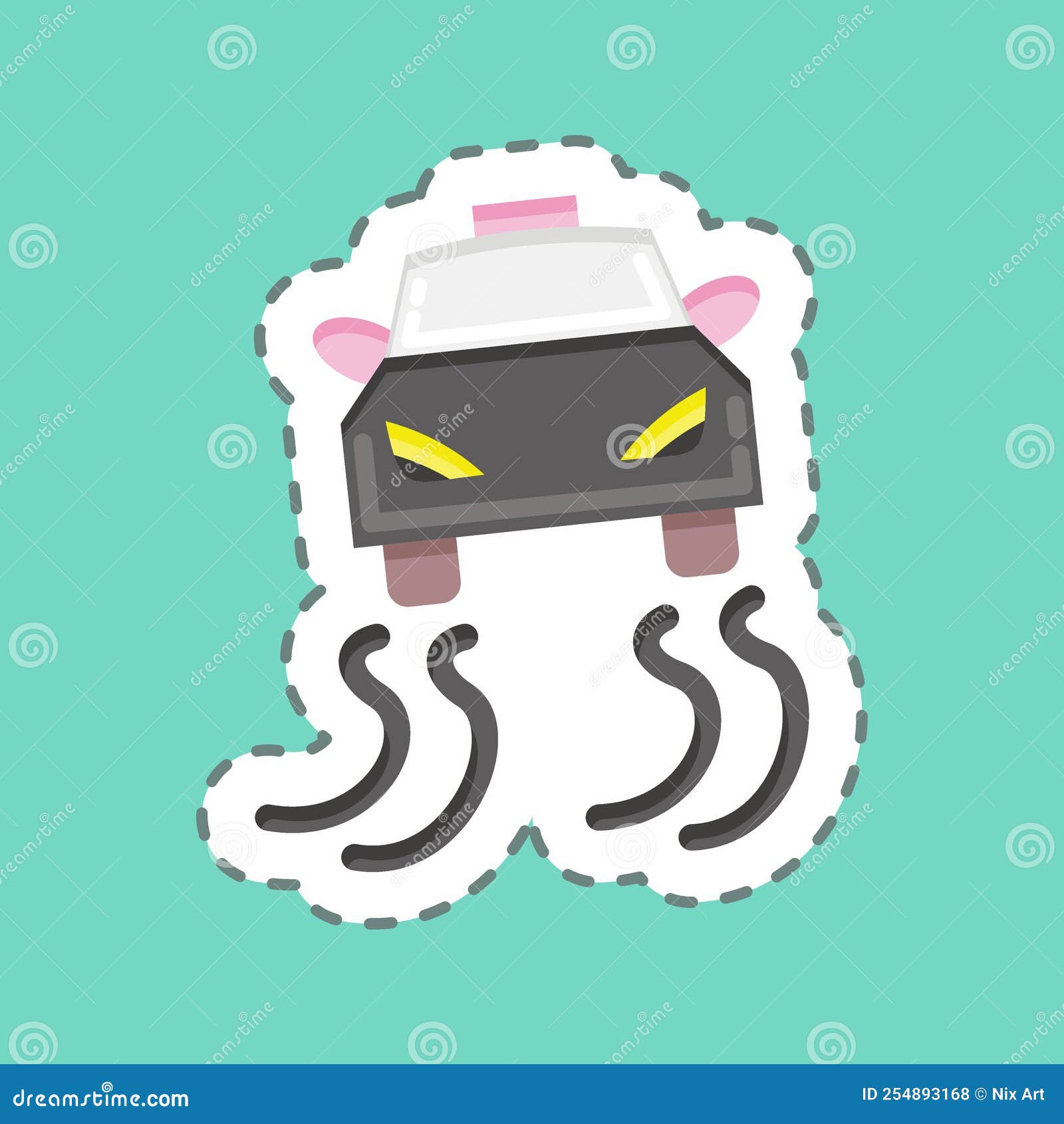 Sticker Line Cut Stability Control. Suitable for Automotive Symbol ...