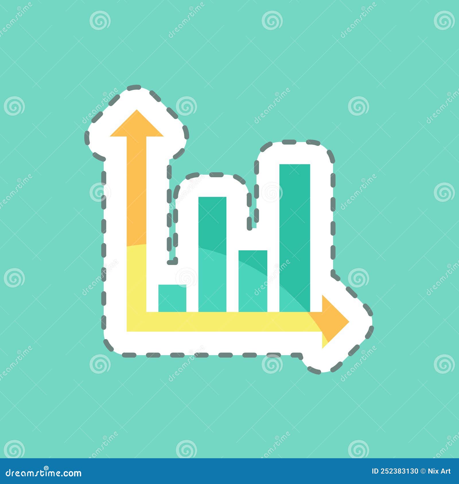 Sticker Line Cut Statistical Analysis. Suitable for Data Analytics ...