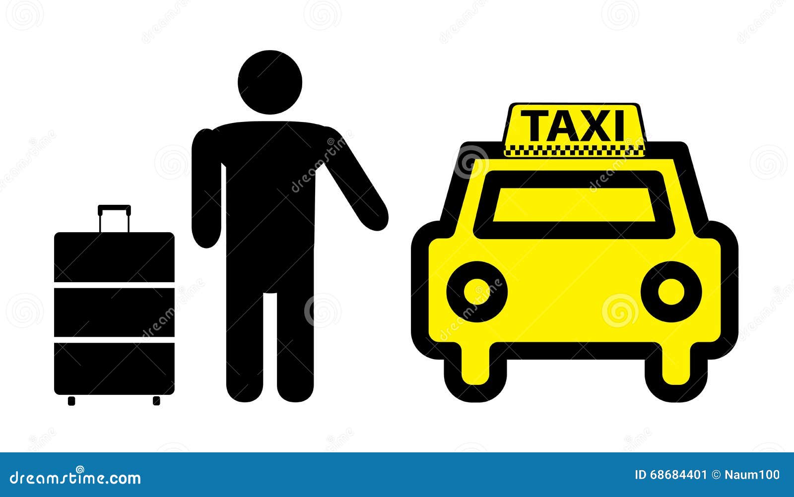 Sticker, Logo or Icon Taxi Service Stock Vector - Illustration of ...