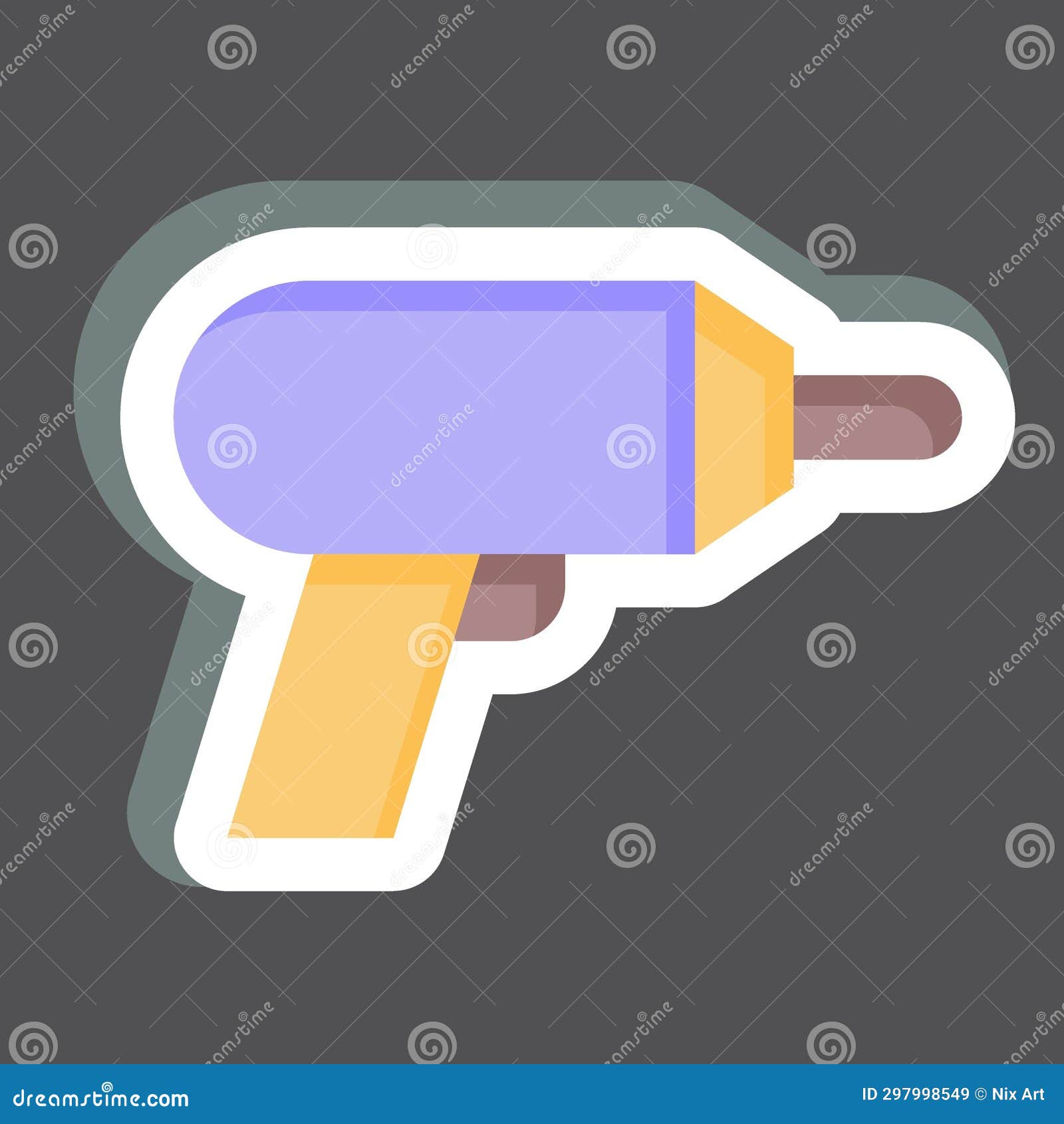 Sticker Machine Drill. Related To Carpentry Symbol. Simple Design ...