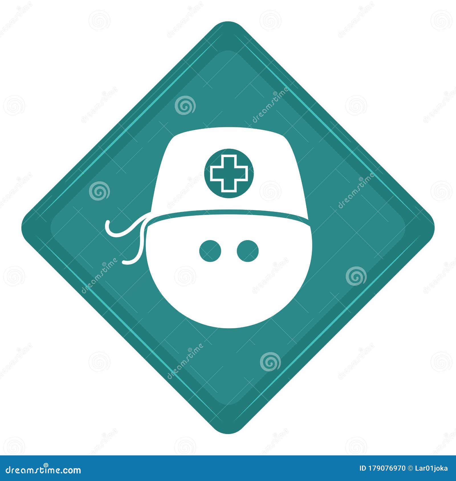 Sticker of a Man with a Surgical Cap Icon Stock Vector - Illustration ...