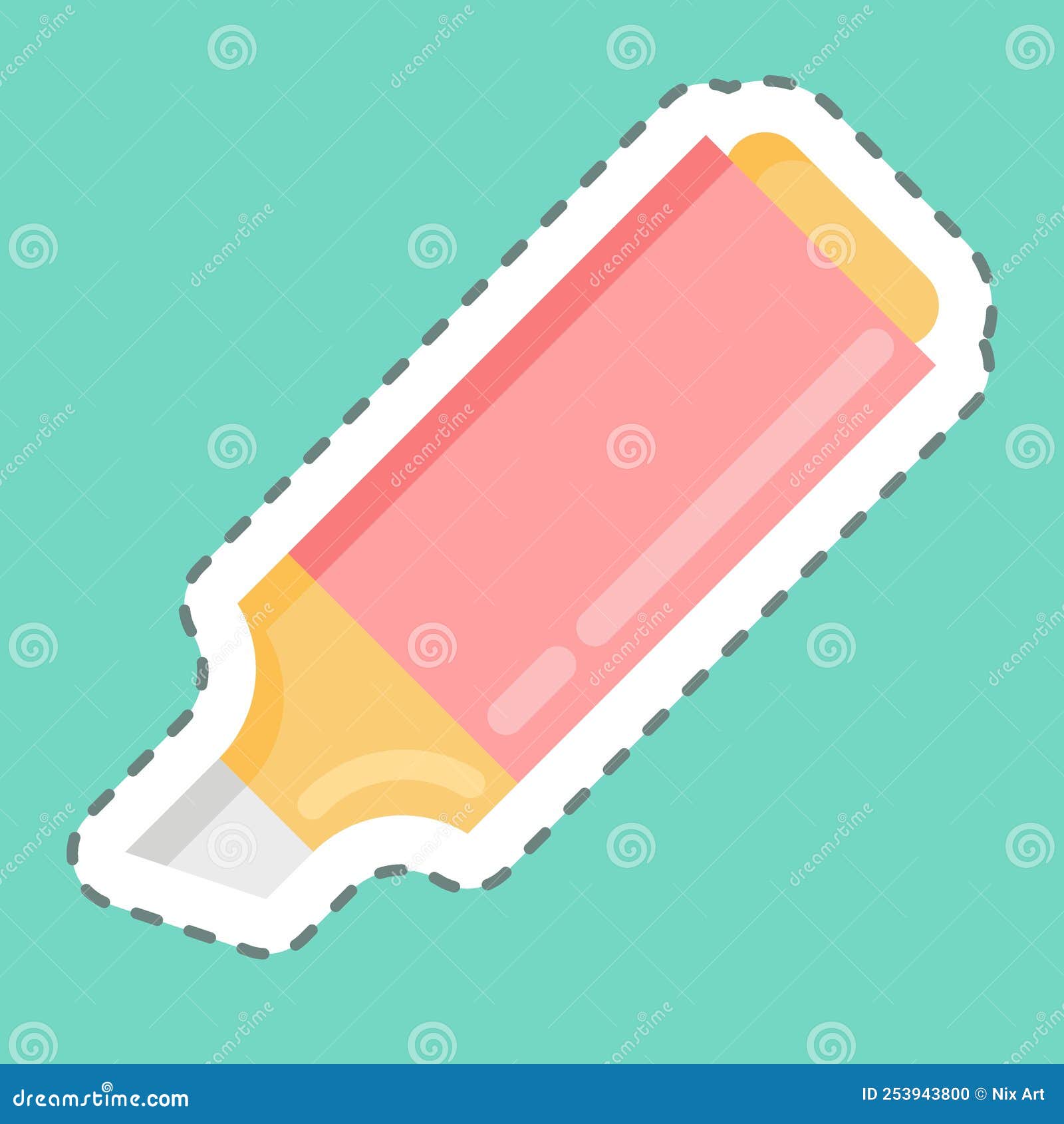 Sticker Marker. Suitable for Paint Art Tools Symbol. Simple Design ...