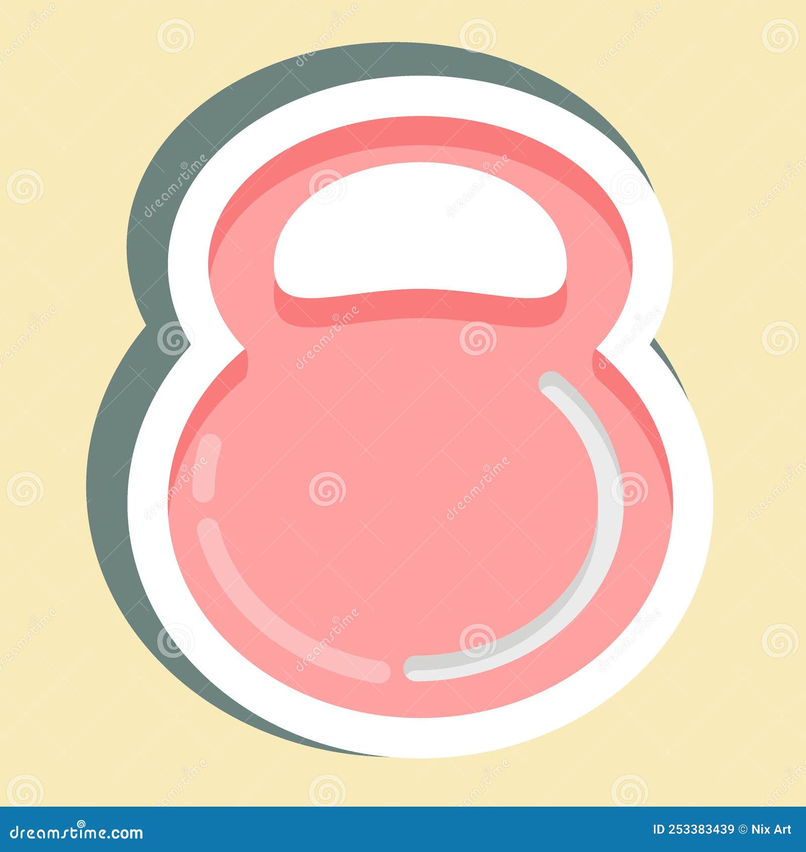 Sticker Measuring. Suitable for Education Symbol. Simple Design ...