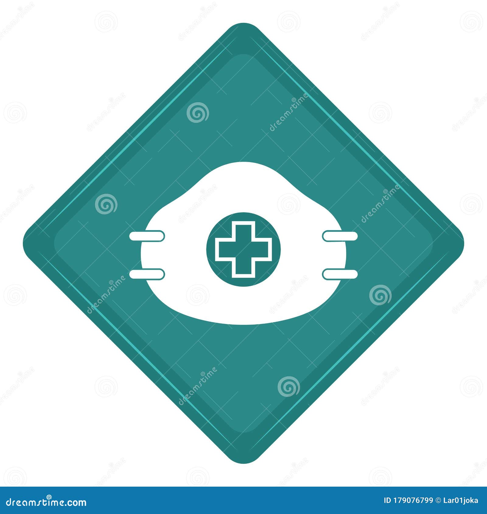 Sticker of a n95 mask icon stock vector. Illustration of symbol - 179076799
