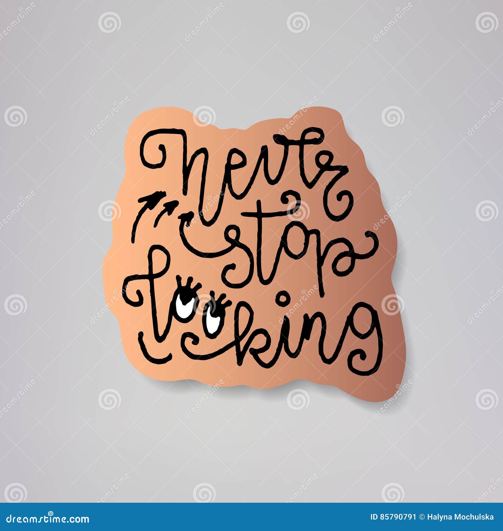 Sticker stock illustration. Illustration of attention - 85790791