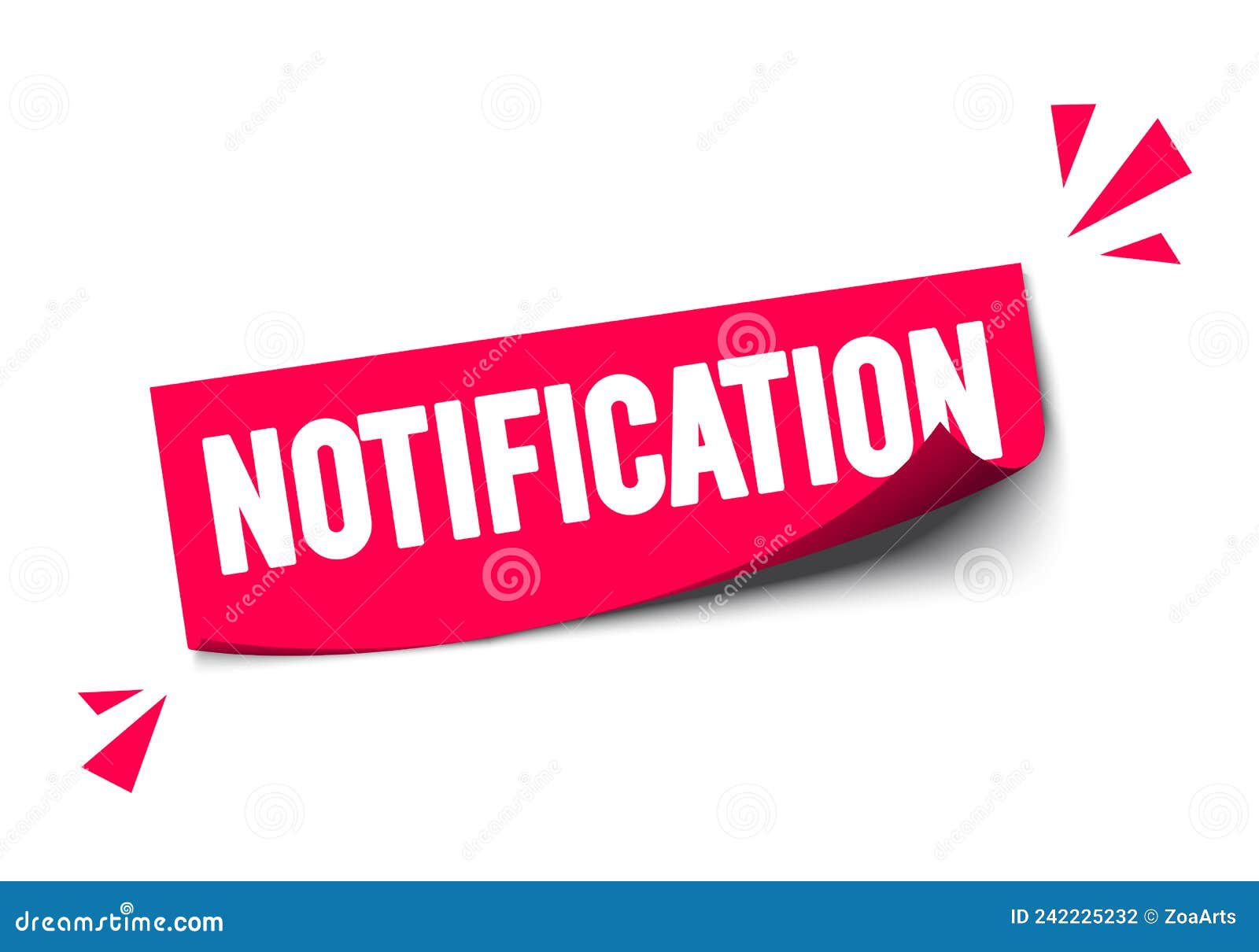 Vector Illustration Modern Notification Sticker Stock Vector ...