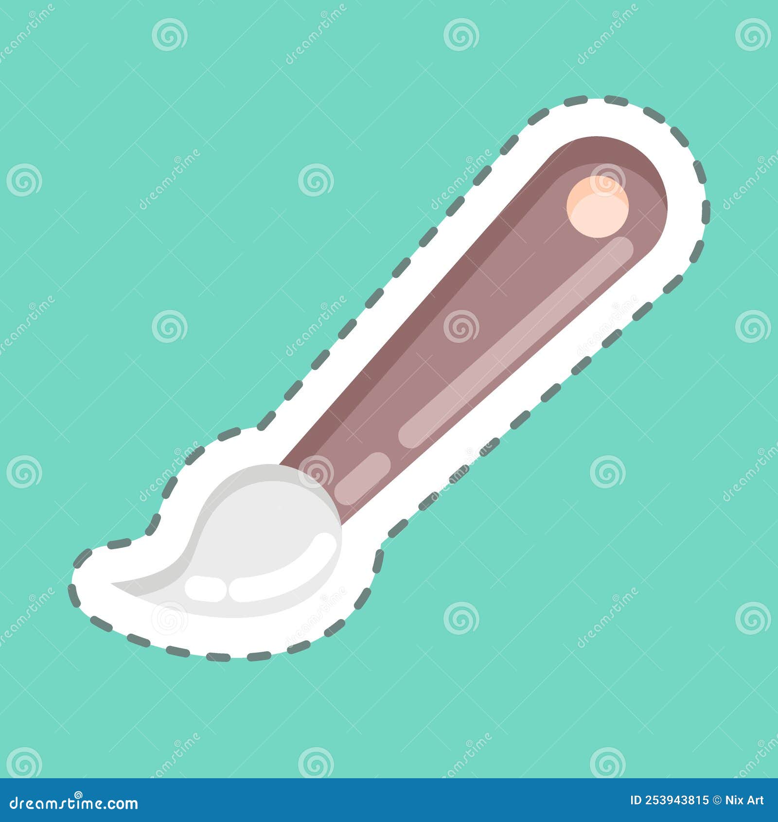 Sticker Paintbrush. Suitable for Paint Art Tools Symbol. Simple Design ...