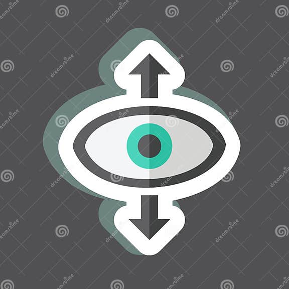 Sticker Perspective. Suitable for Web Interface Symbol. Simple Design ...