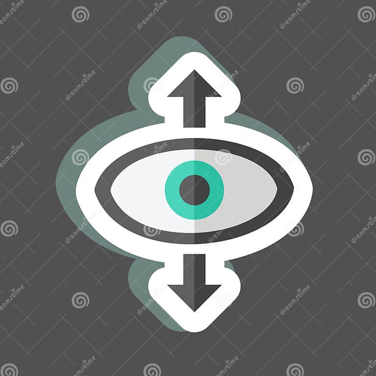 Sticker Perspective. Suitable for Web Interface Symbol. Simple Design ...