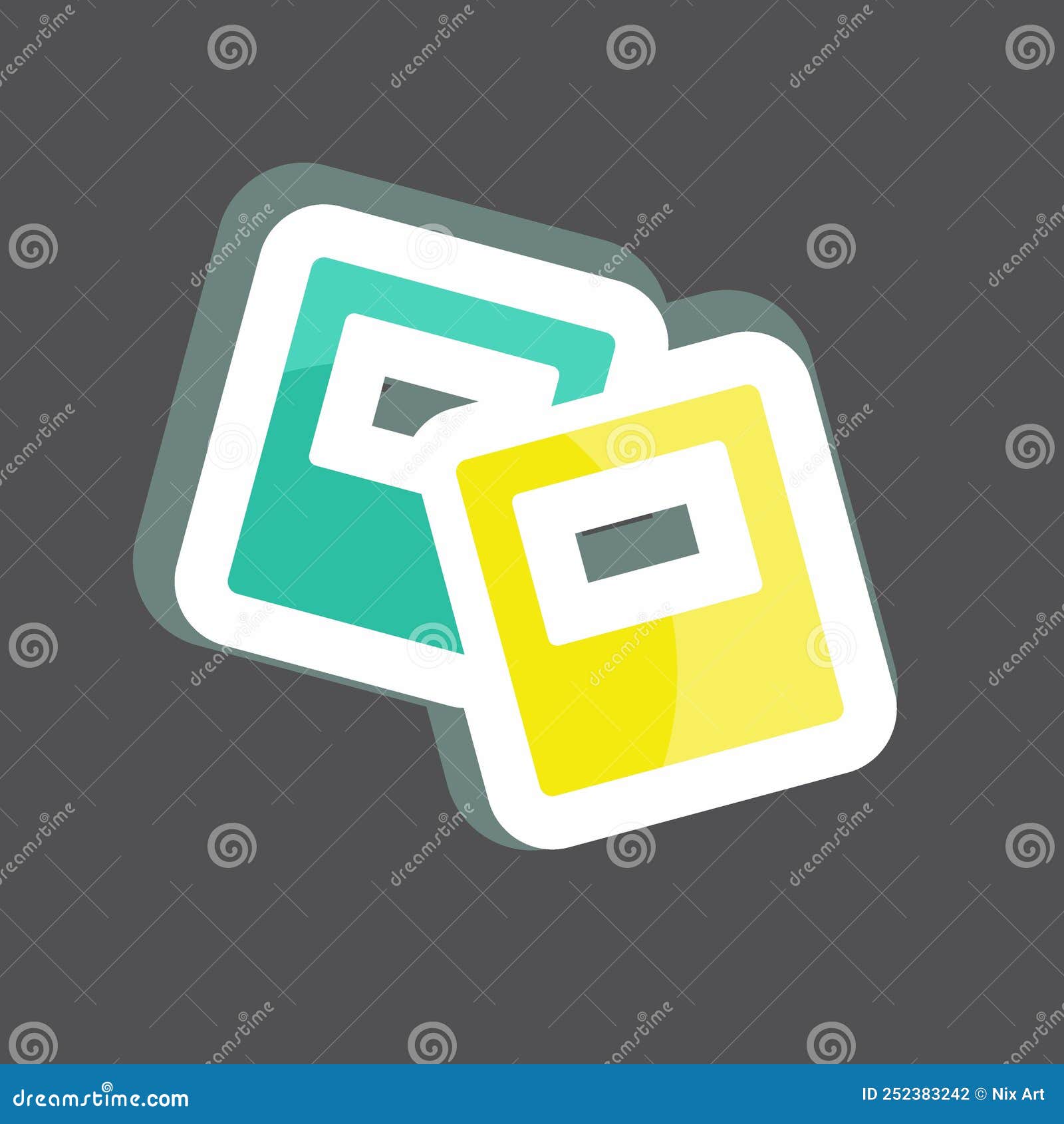 Sticker Portfolio Management. Suitable for it Services Symbol. Simple ...