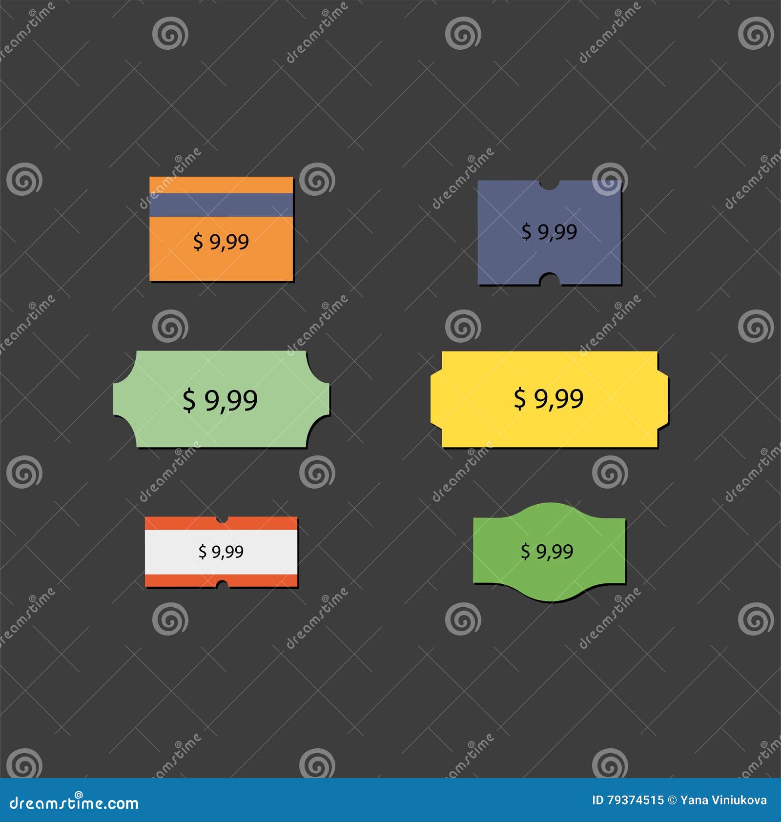 Sticker Price Tag. Discount and Action Stock Illustration ...