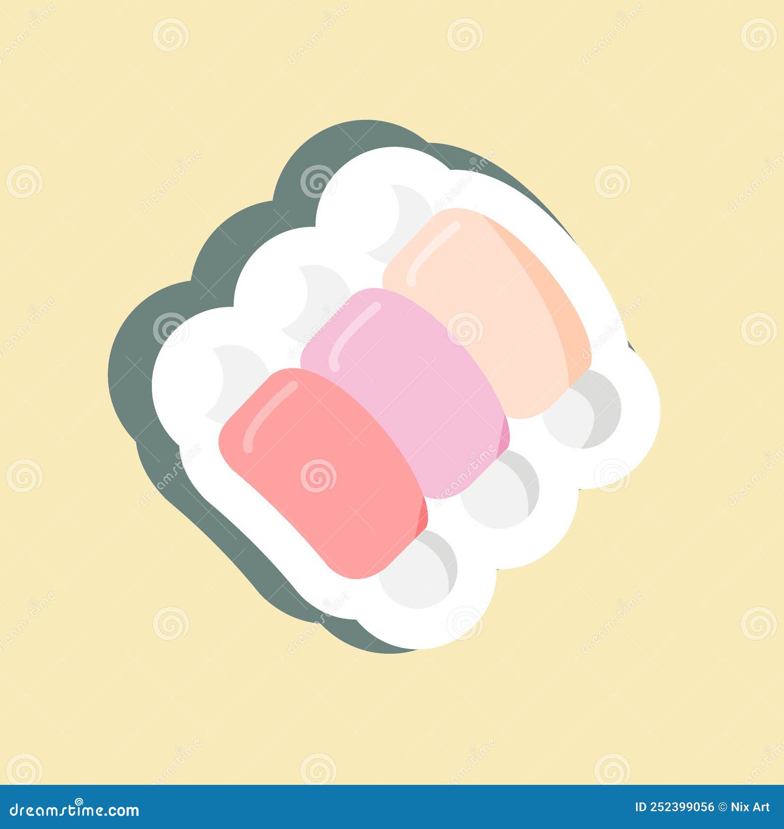 Sticker Ribs. Suitable for Meat. Simple Design Editable. Design ...