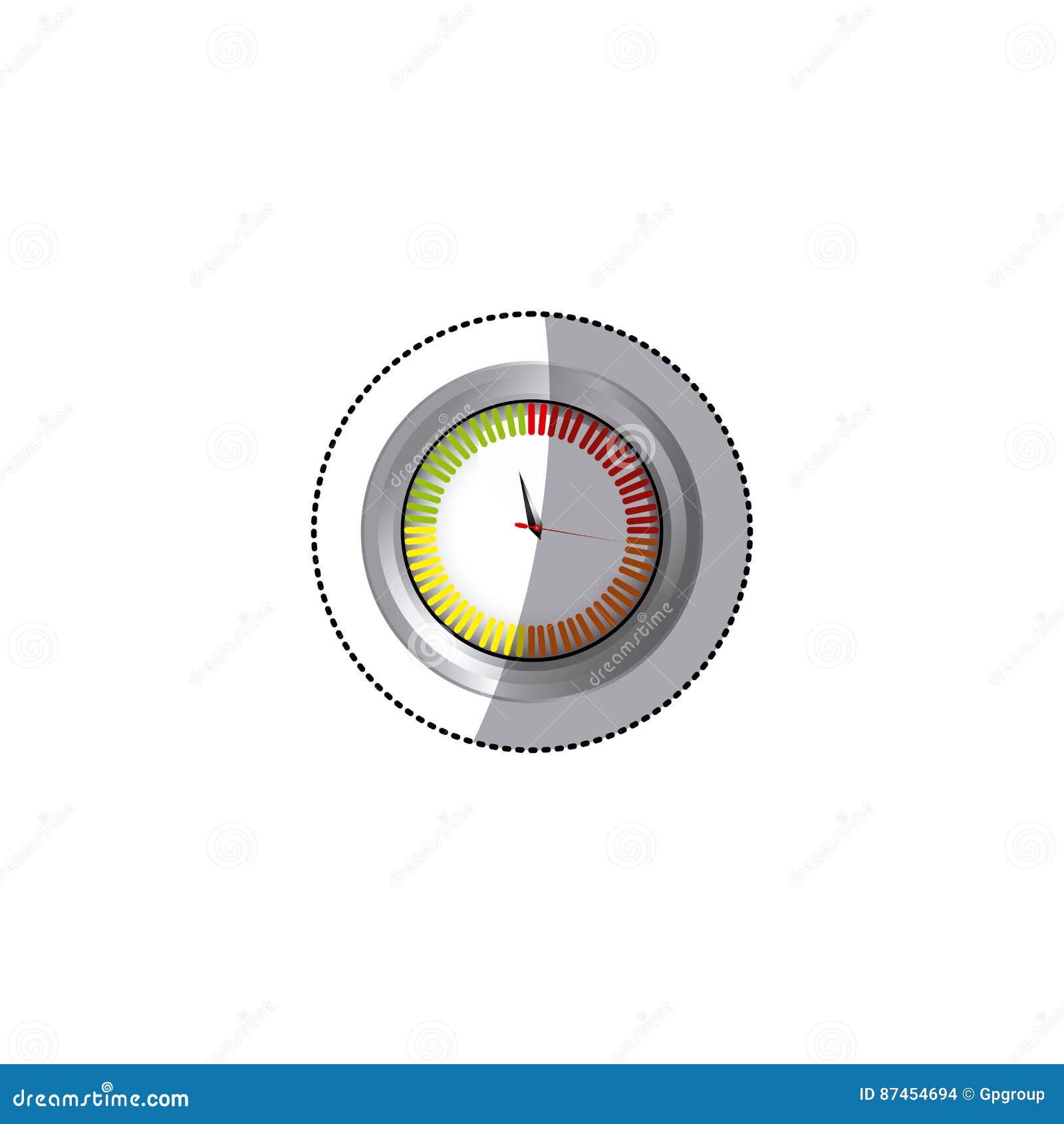 Sticker Screen Chronometer Timer Counter Icon Stock Illustration ...
