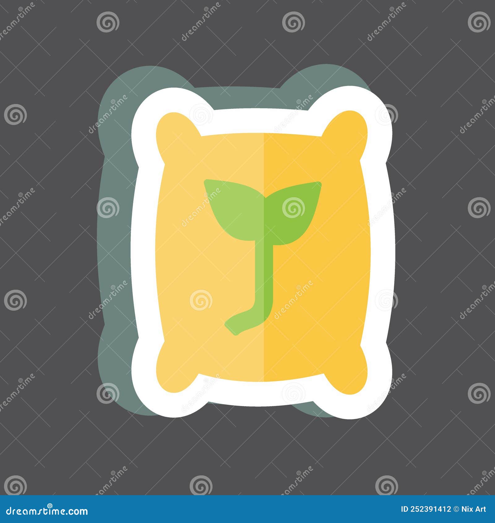 Sticker Seeds. Suitable for Garden Symbol. Simple Design Editable ...