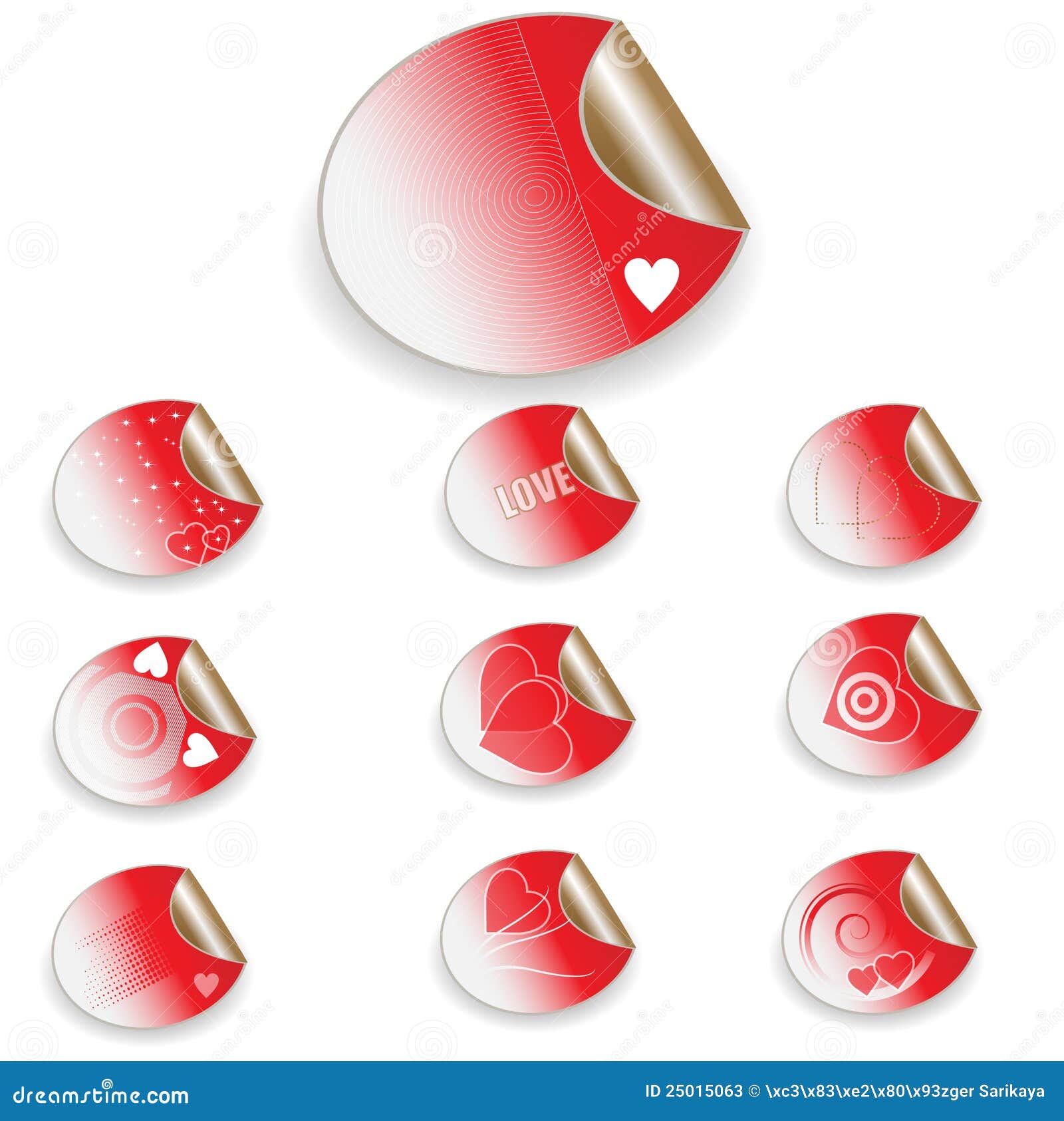 Sticker set with elements stock illustration. Illustration of percent ...