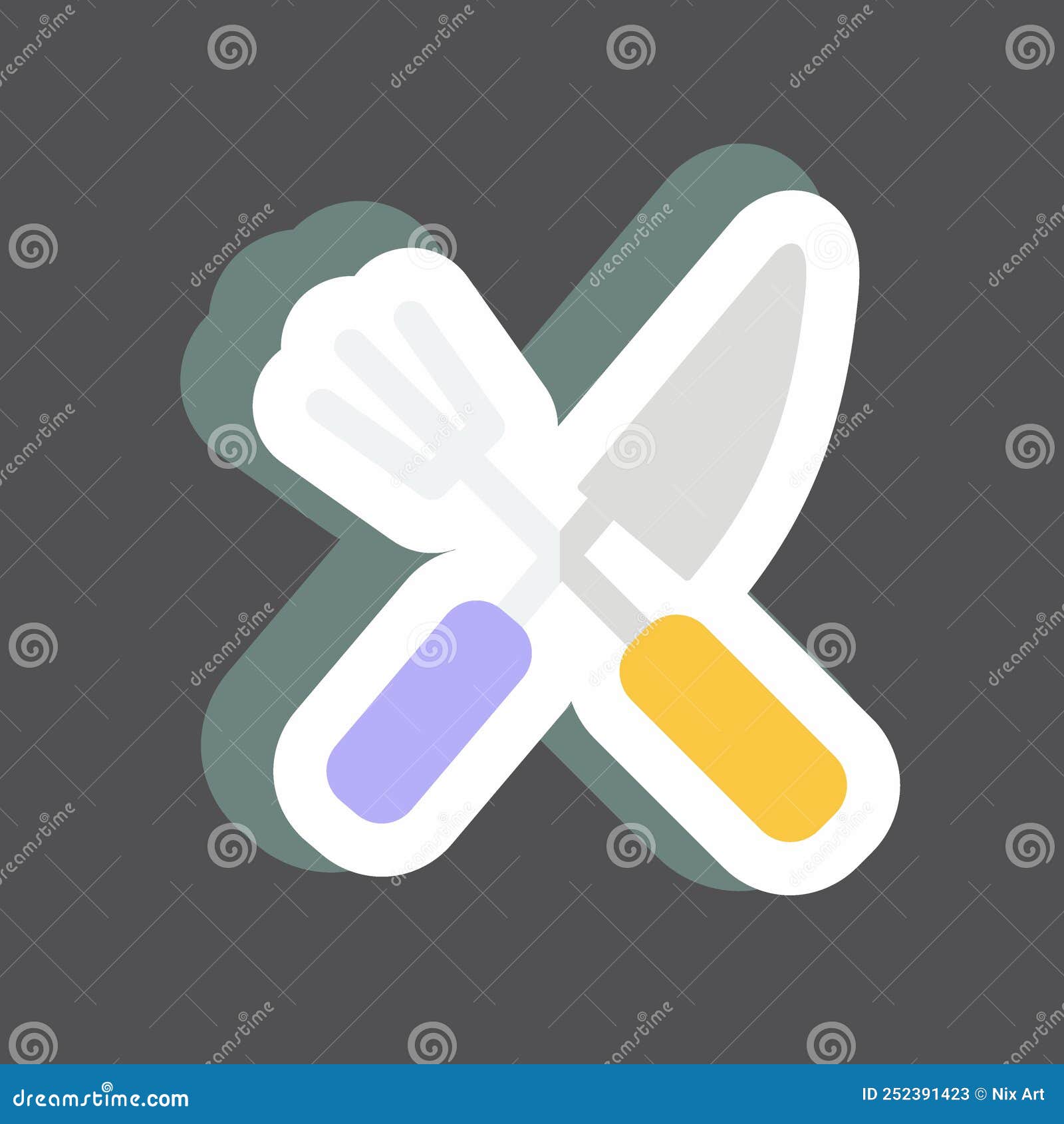 Sticker Sharp Tools. Suitable for Garden Symbol. Simple Design Editable ...