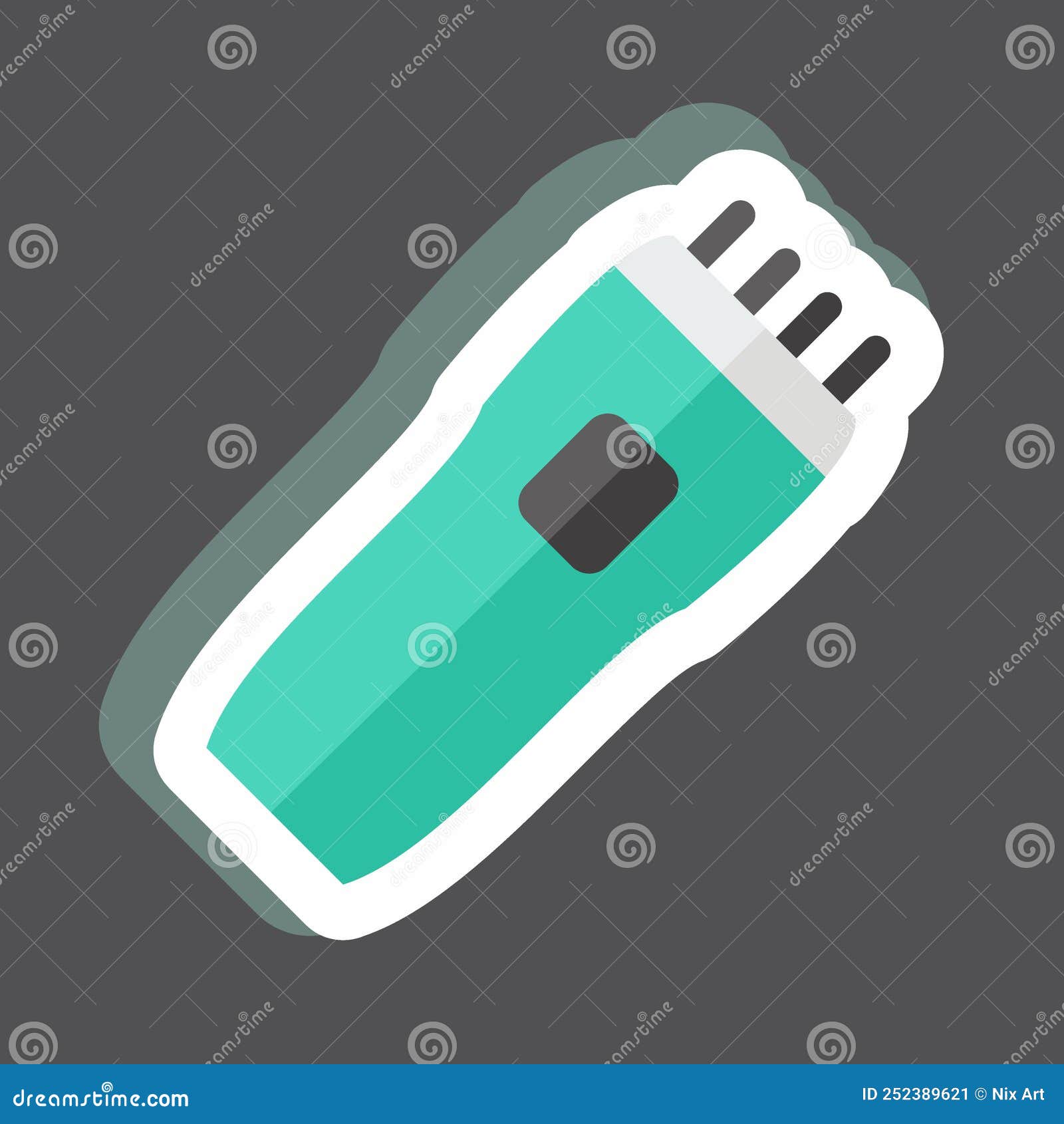 Sticker Shaving Machine. Suitable for Men Accessories Symbol. Simple ...